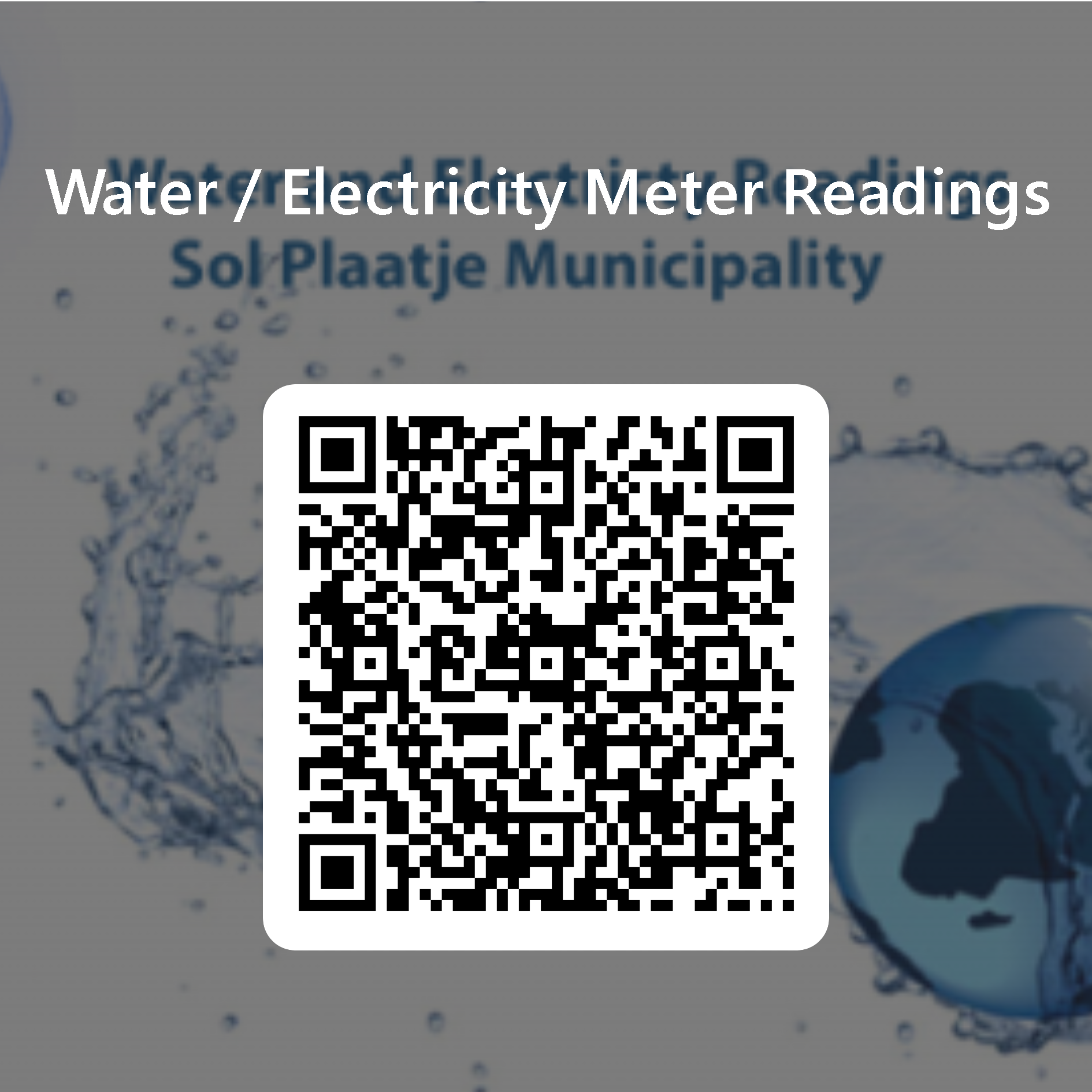 Electricity and Water Meter Readings – Sol Plaatje Municipality
